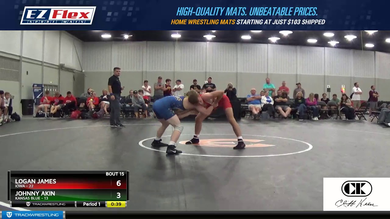 Mat 11 138 Logan James Iowa Vs Johnny Akin Kansas Blue - YouTube