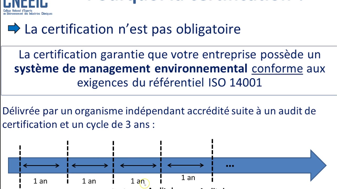 Introduction à la norme ISO 14001 (environnement) - YouTube