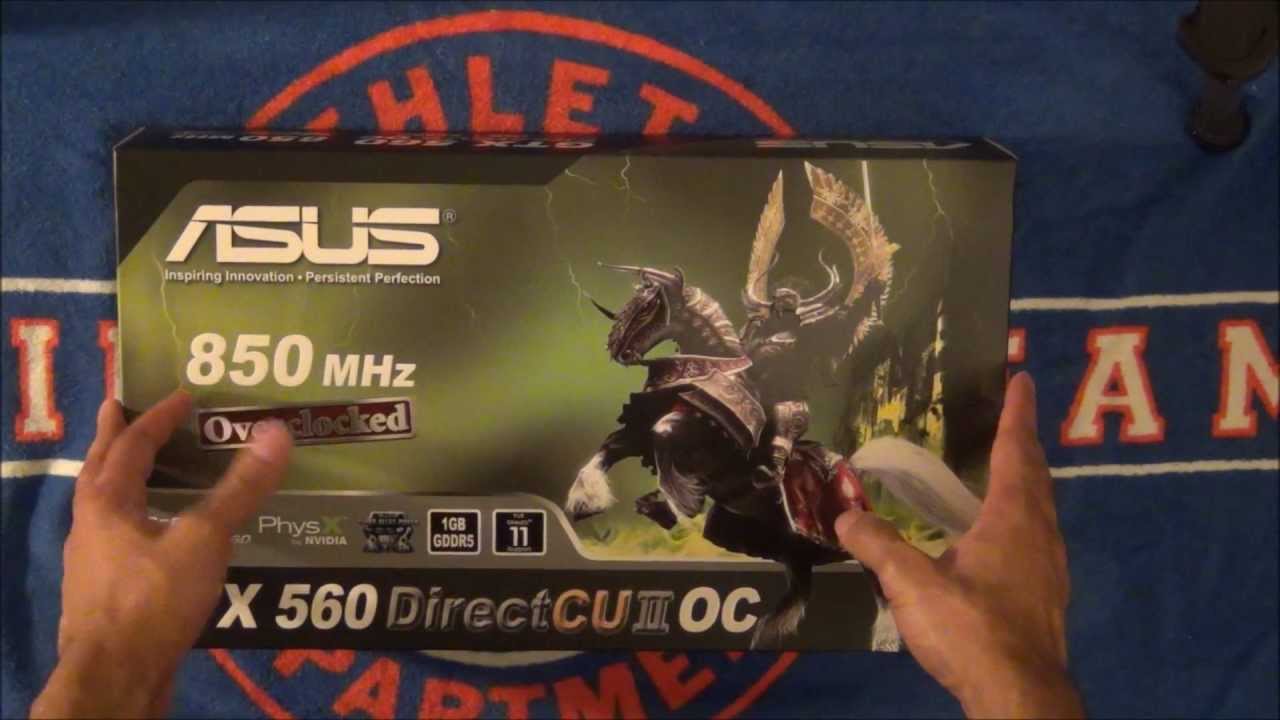 Asus Geforce GTX 560 OC Graphics Card Unboxing - YouTube