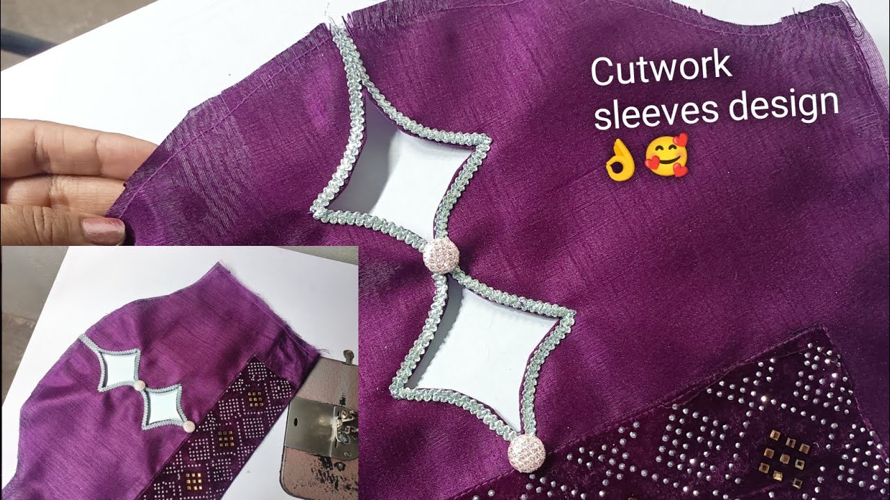 Cut work sleeve design easy cutting and stitching || warphi cut sleeve ...