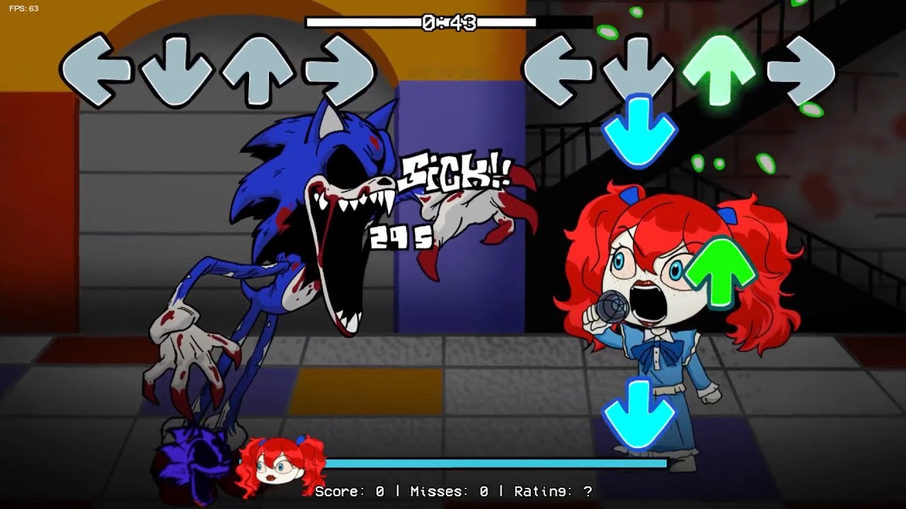 Playtime FNF (Sonic.Exe VS Poppy Incredible Doll) / Poppy Playtime Mod ...