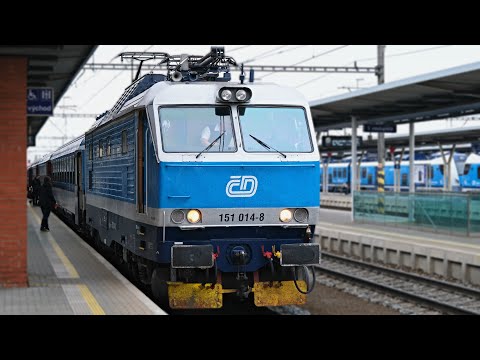 ČD 151.014 ● EC 143 OSTRAVAN (Praha hl.n. ► Žilina) ● Olomouc hlavní nádraží