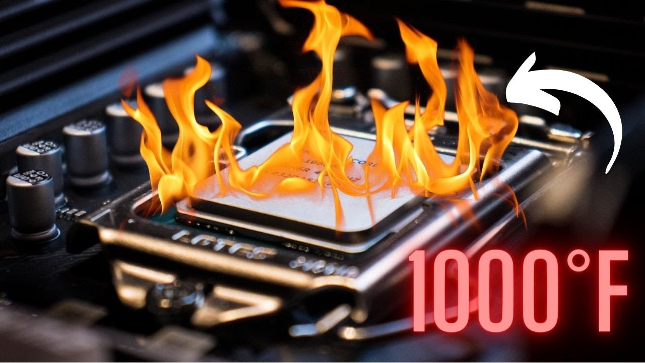 I Set My CPU On Fire While My Computer Was On! - YouTube