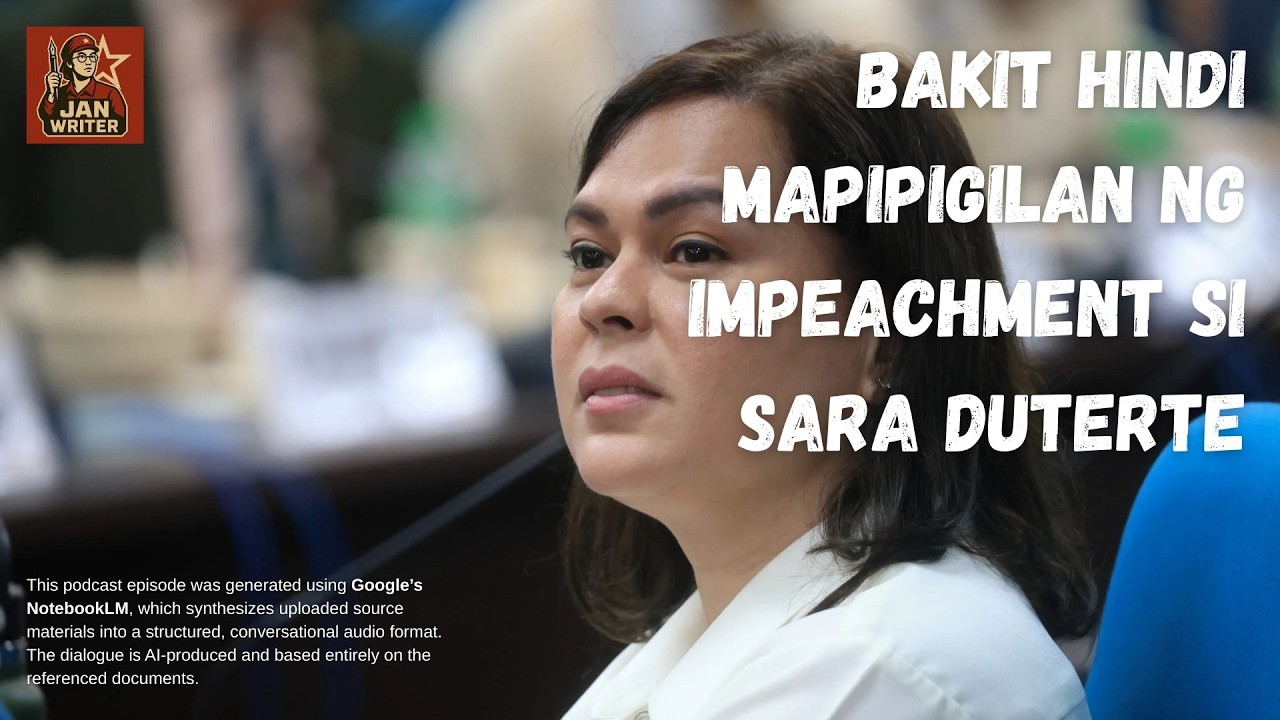 TAGALOG PODCAST: Bakit Mapipigilan ng Impeachment ang isang Sara ...