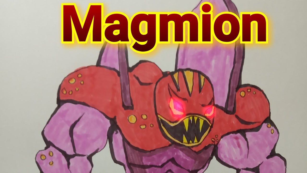 Drawing Magmion from Gormiti, part 1 - YouTube