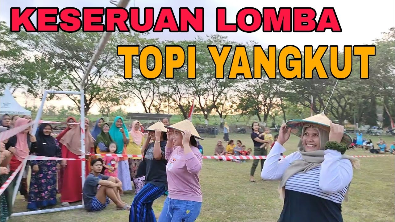 LOMBA TOPI NYANGKUT || keseruan lomba antar rt - YouTube