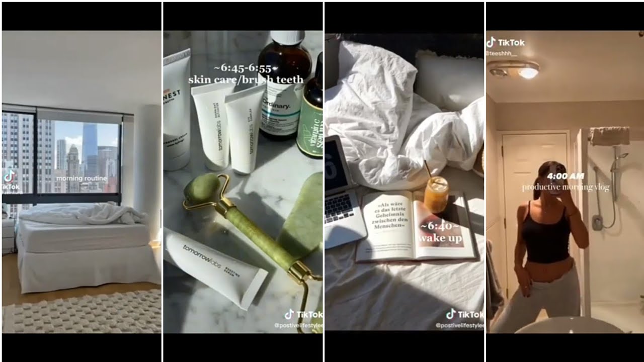 Aesthetic Morning routines tiktok Compilation - YouTube