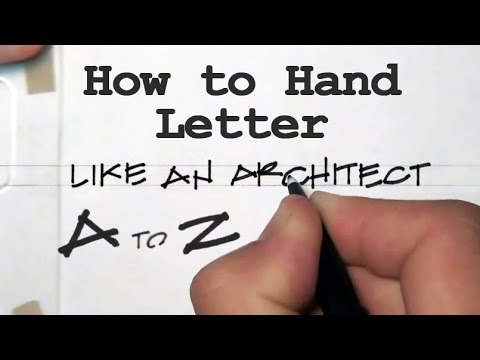 How to Hand Letter Like an Architect A to Z