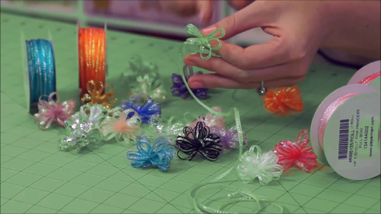 Mini Pull Bow Ribbon by Paper Mart - YouTube