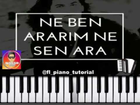 Celik Ebru Gundes Sen yoluna ben yoluna piano tutorail notalari notlari sintizator azeri korg pa 50