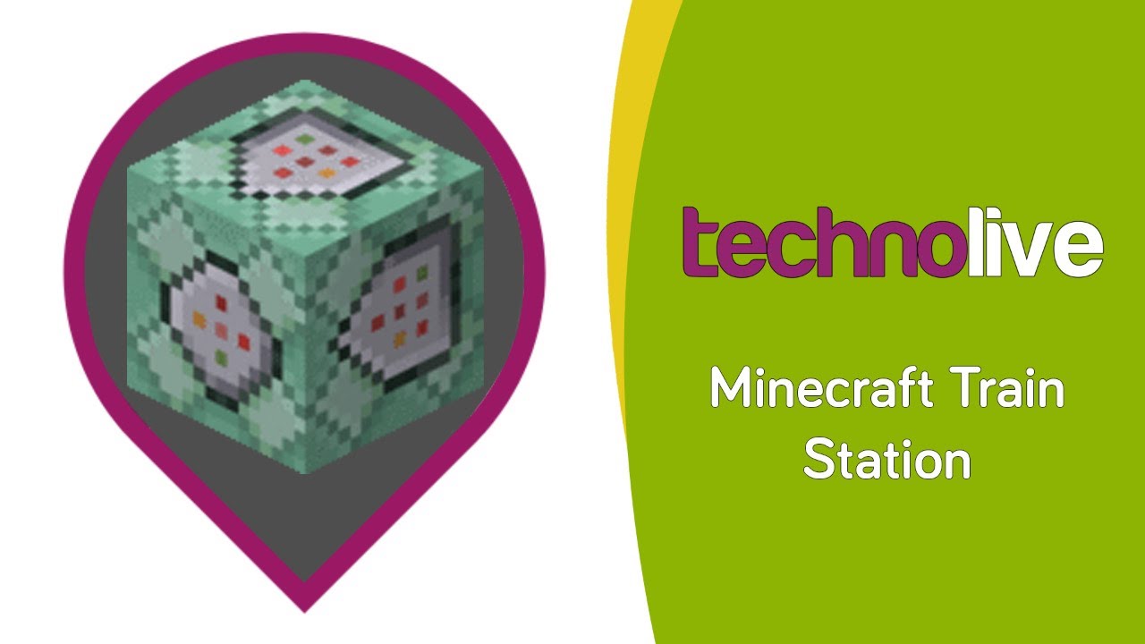 Technolive 04/05/2021 - Minecraft Command Block Train Station - YouTube