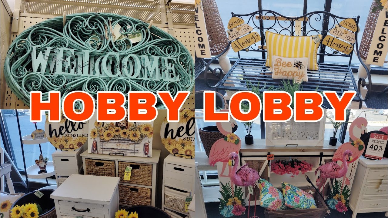 HOBBY LOBBY BROWSE WITH ME|SPRING DECOR - YouTube