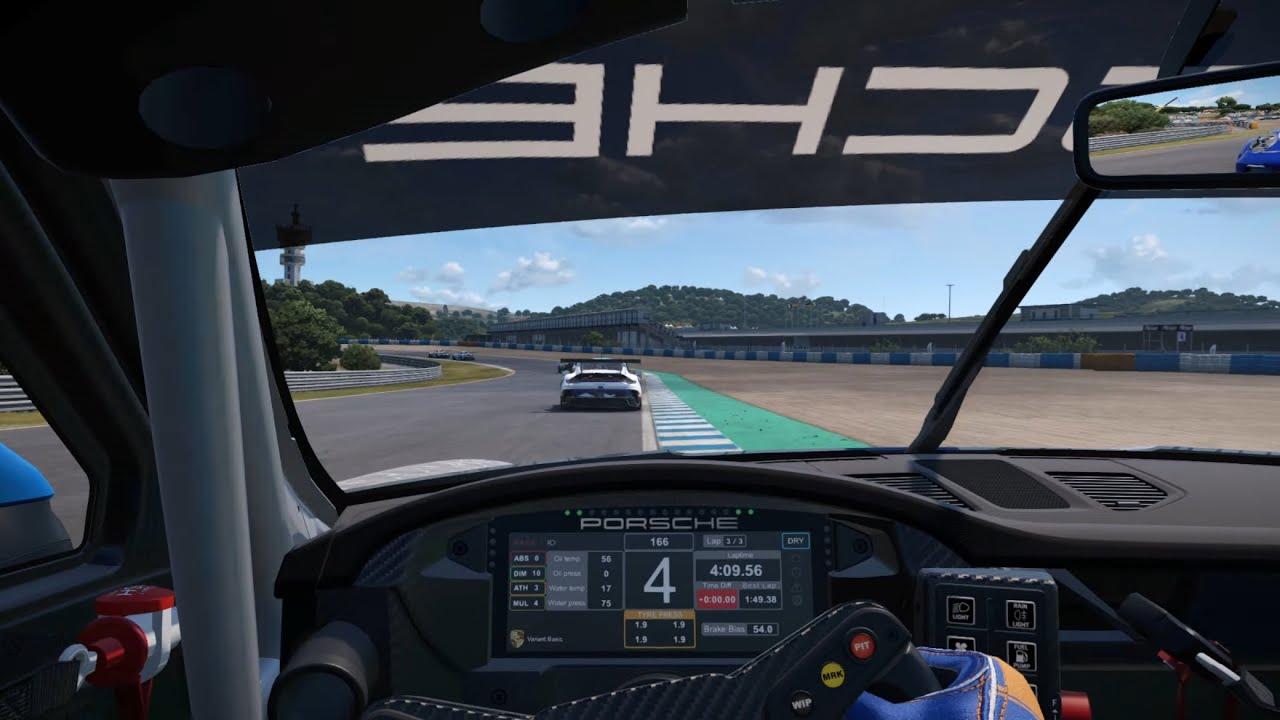 3 lap race at Jerez | Porsche 992 Cup mod - YouTube