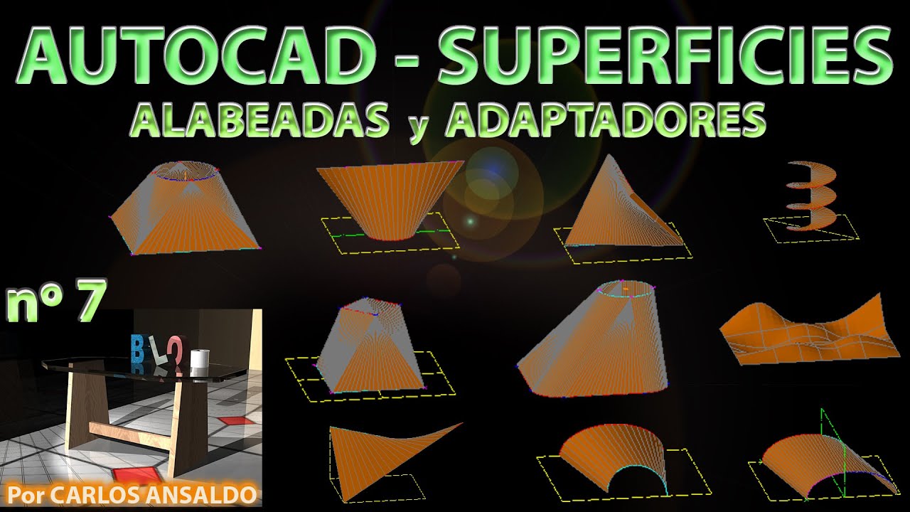 7 - SUPERFICIES REGLADAS ALABEADAS y ADAPTADORES - YouTube