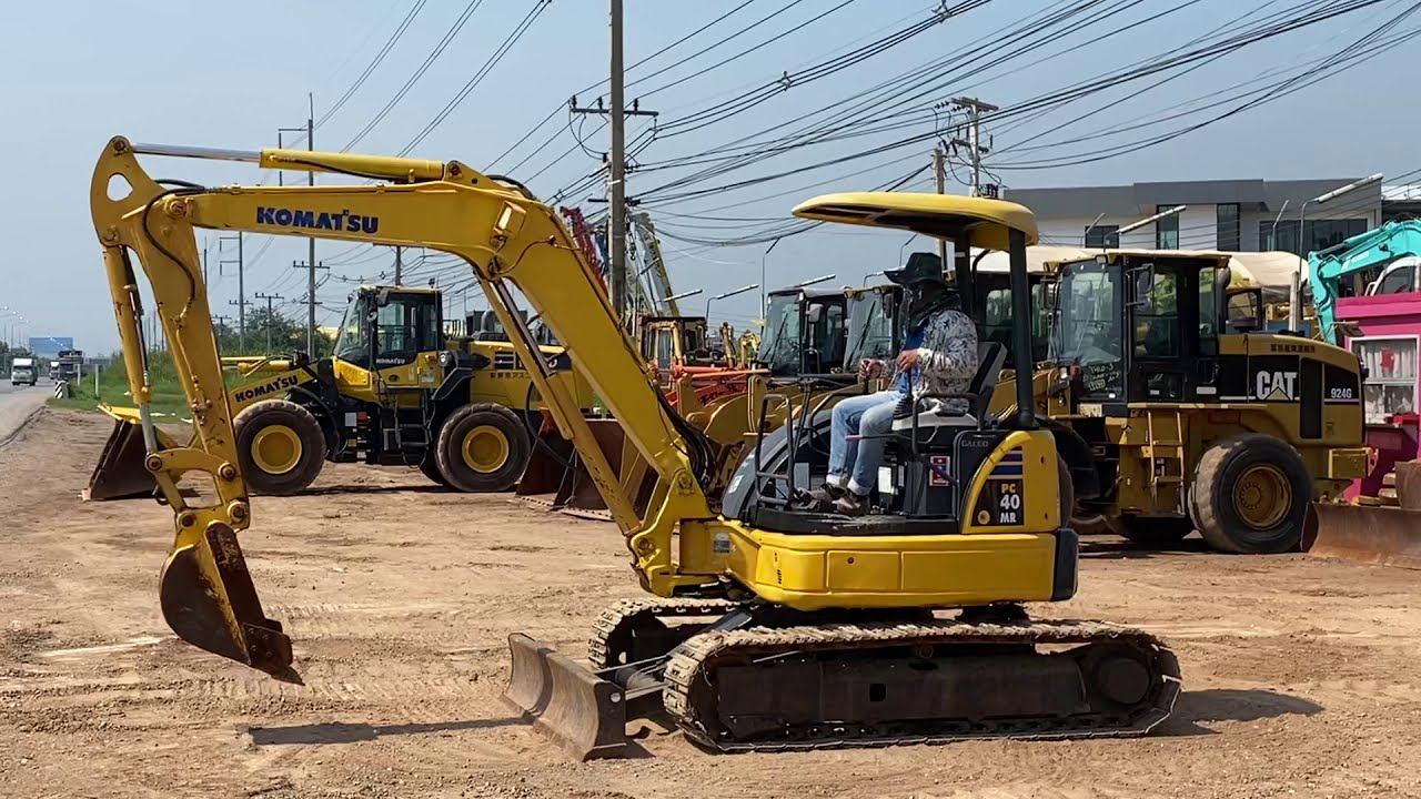 KOMATSU PC40MR-2 www.thaispmotor.com 092-2525952 / 081-2990958 - YouTube