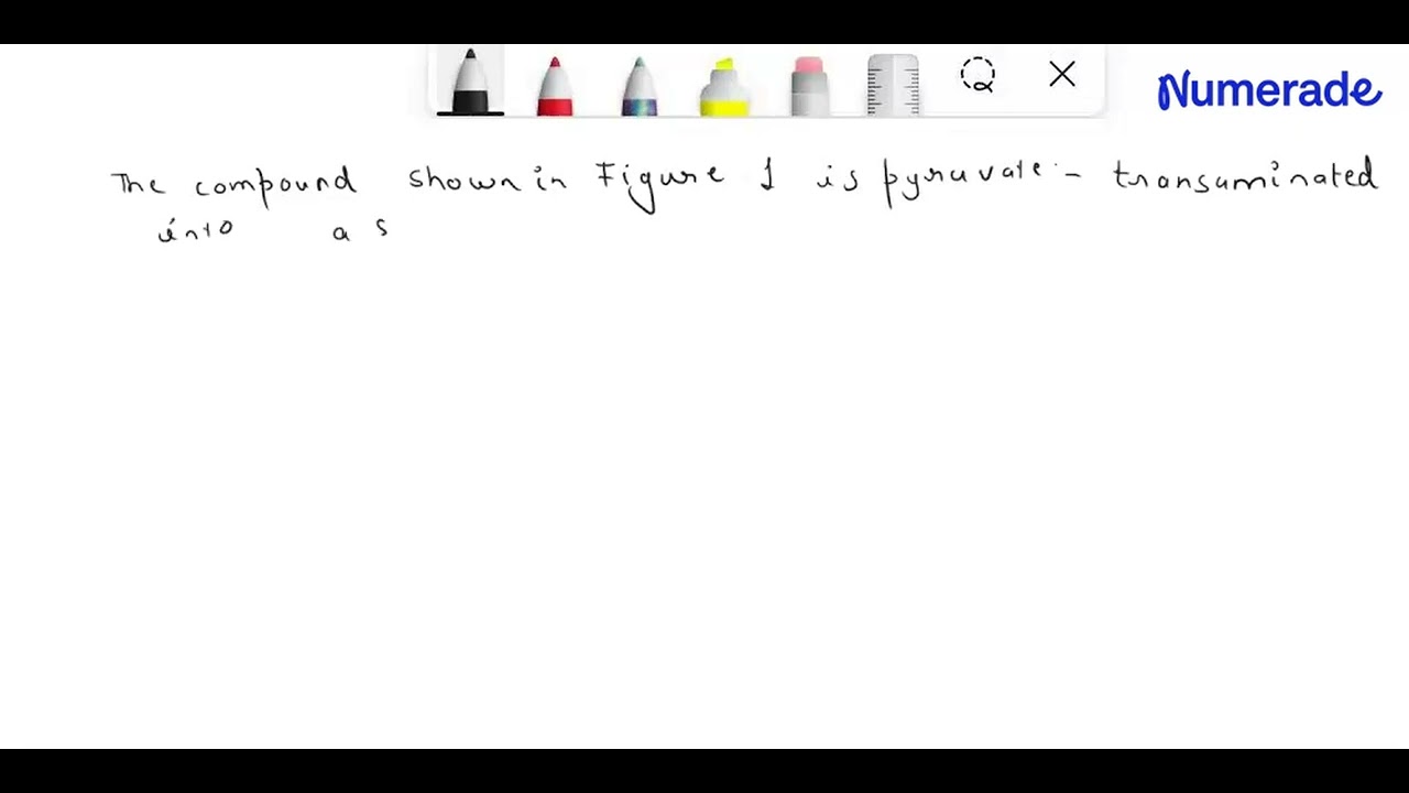 Which material can be transaminated into the compound shown? (Figure 1 ...