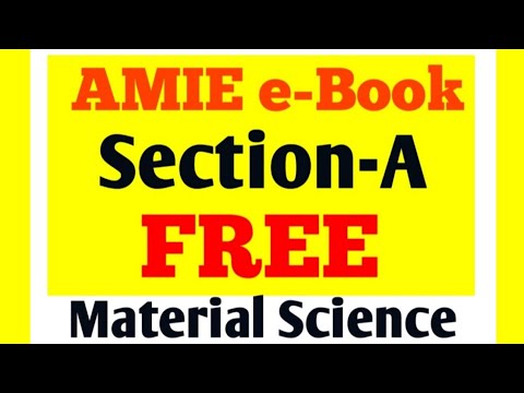 Material Science FREE e-book AMIE Section-A #material_science_free_book ...