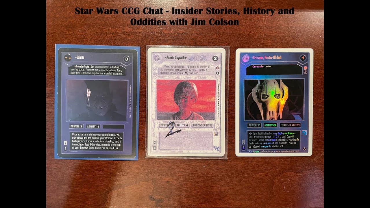 Star Wars CCG INSIDER Stories, History & Collector Tips from the legend ...