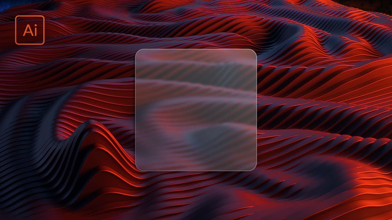 Create the Glass morphism effect in just 3 simple steps! | Adobe Illustrator - YouTube