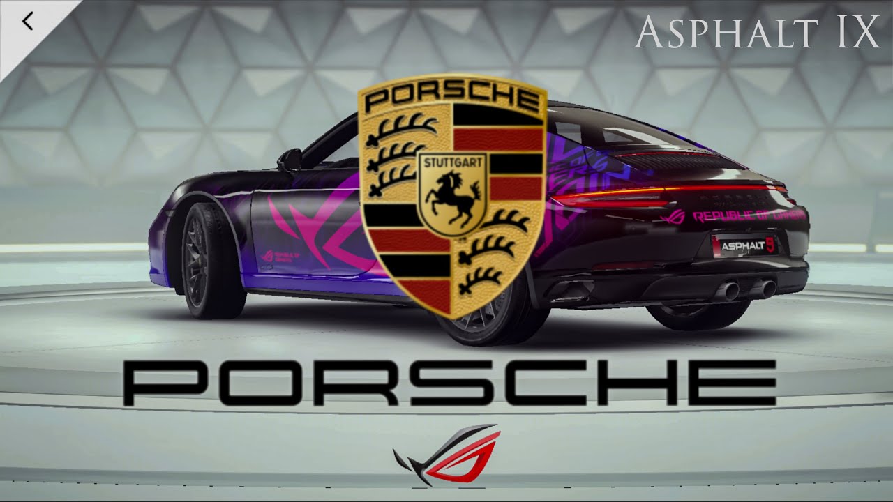 Asphalt 9 | Asus Decals | Porsche - YouTube