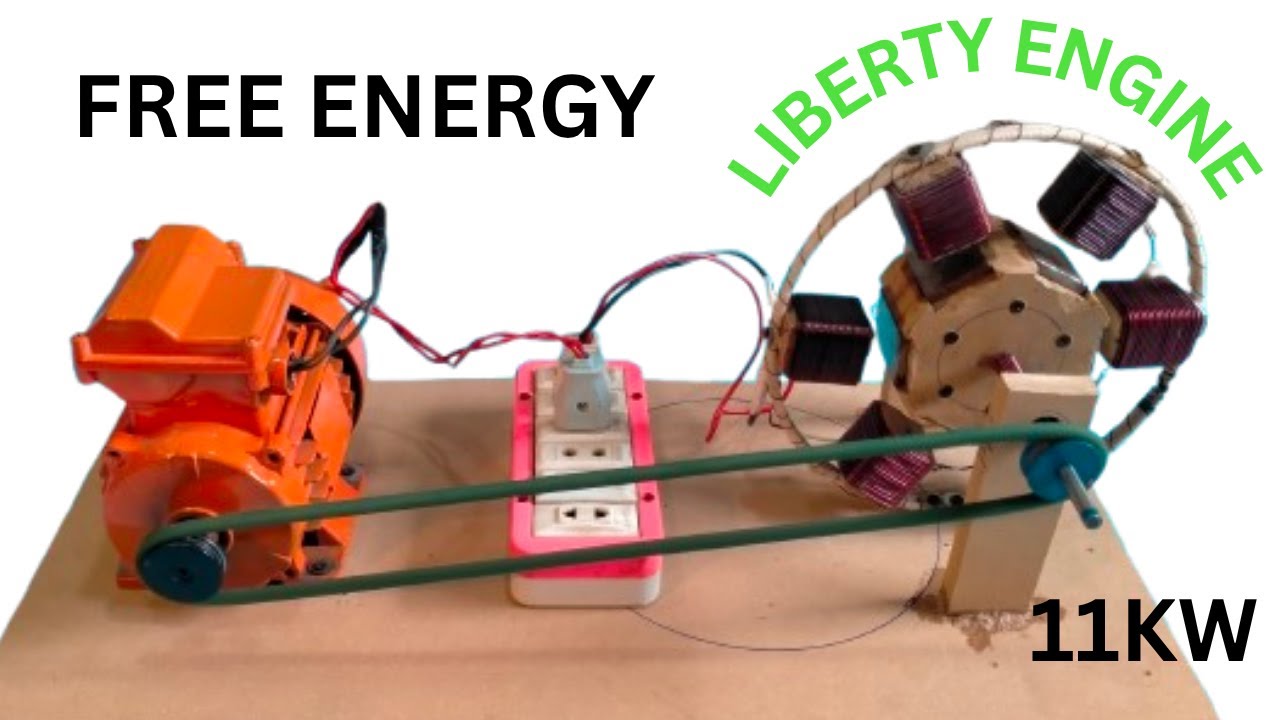 How To Make FREE ENERGY LIBERTY ENGINE at Home Using 6 Magnets 6 Coils ...