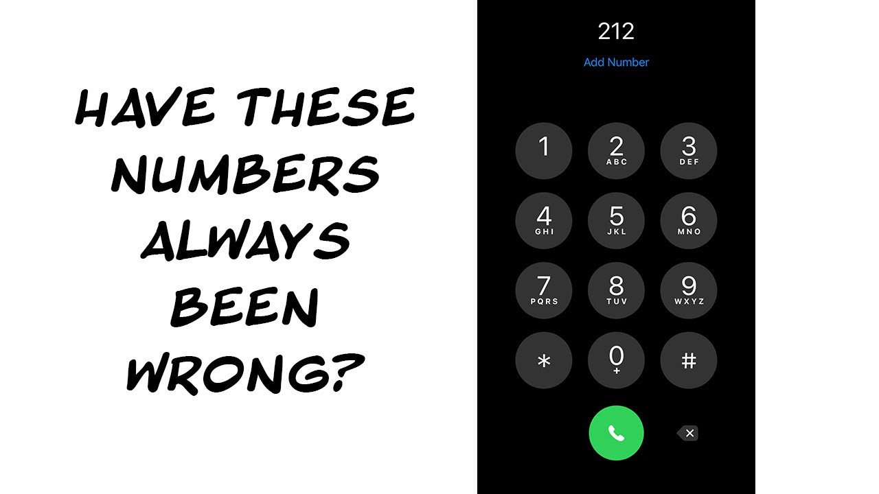 Which Numbers are Wrong? Cell Phone or Keyboard? Watch and Decide ...