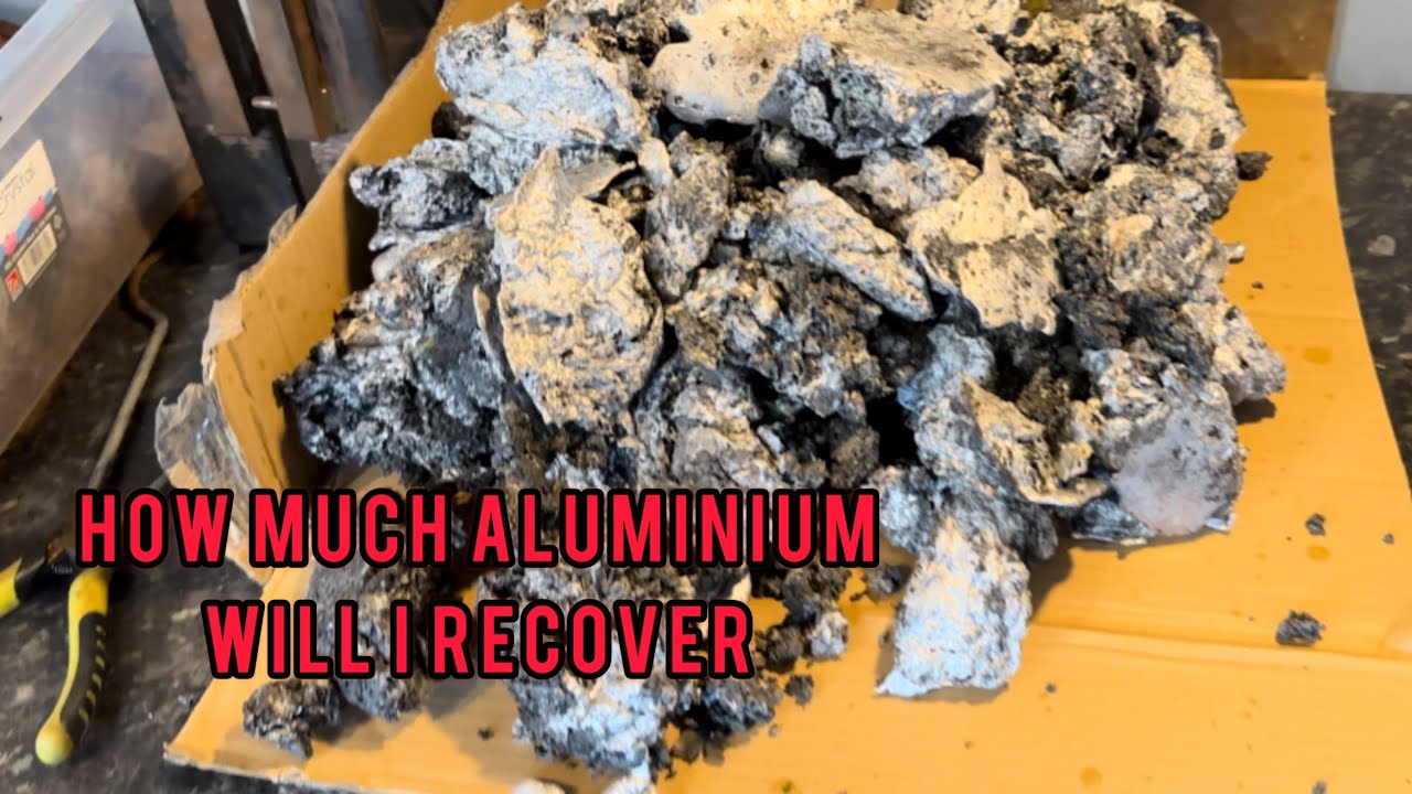 Melting dross from aluminium soda cans - YouTube