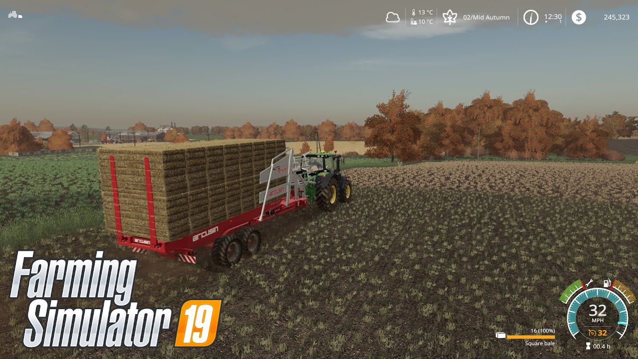 Fs19 Straw Harvest | Multiplayer | Farming Simulator 19 | DTEeconomy ...