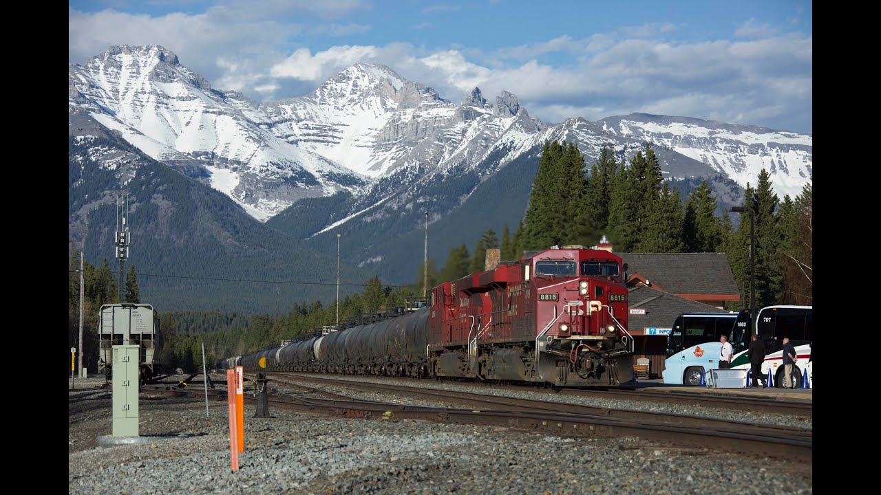 Canadian Pacific railroad - Banff - British Columbia - May 2018 - YouTube