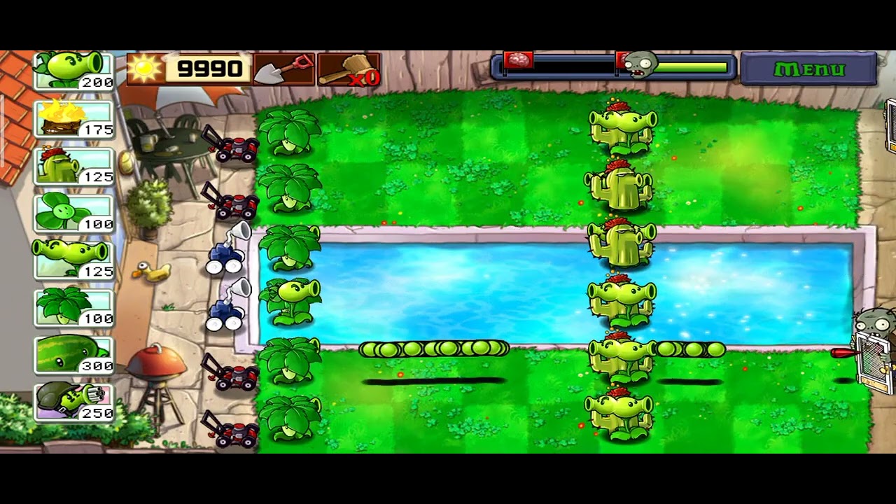 Plants VS Zombies mod menu gameplay pvz2 - YouTube
