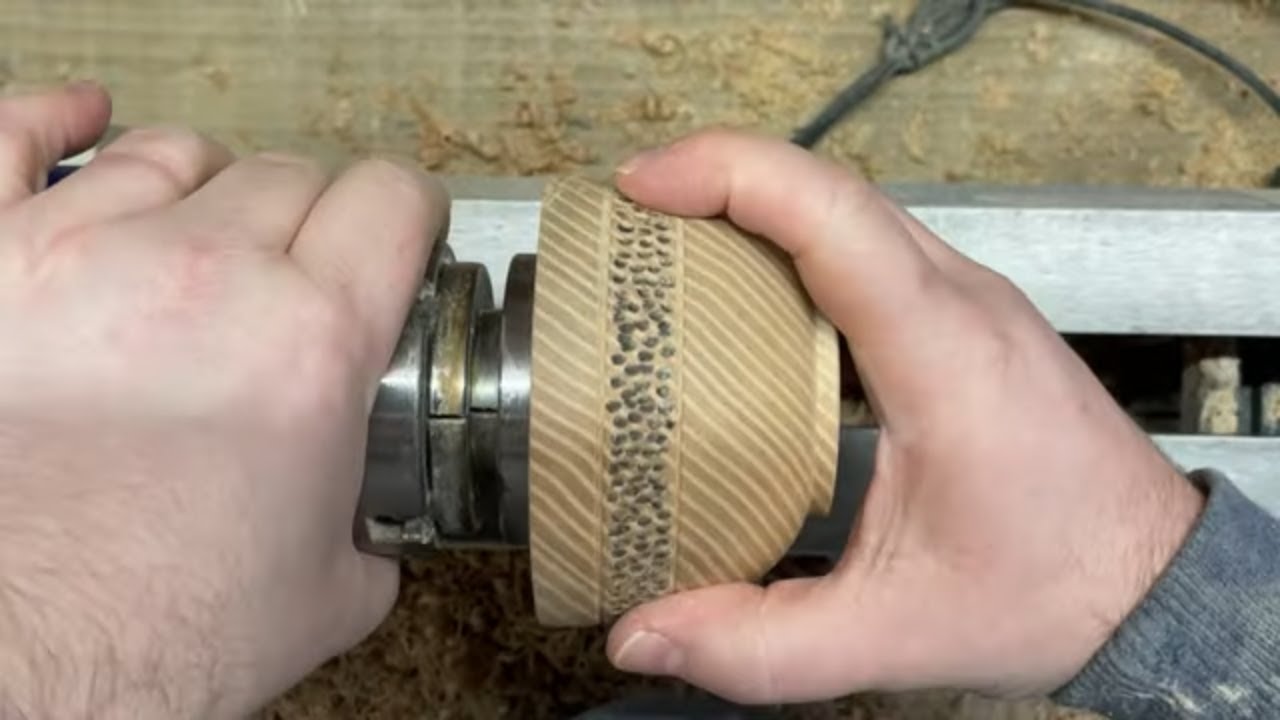 Textured Ash Bowl - New Power Tool!!! - Wood turning - YouTube