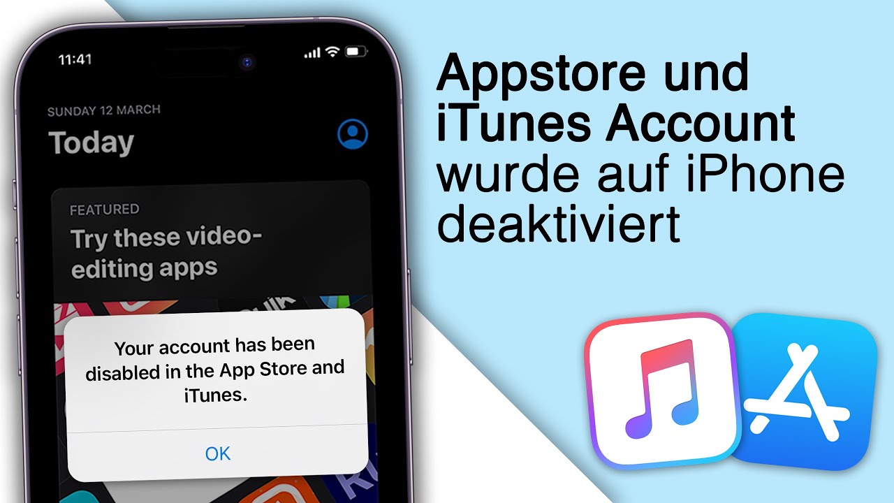 Account wurde im App Store und in iTunes deaktiviert! [5 Lösungen] - YouTube