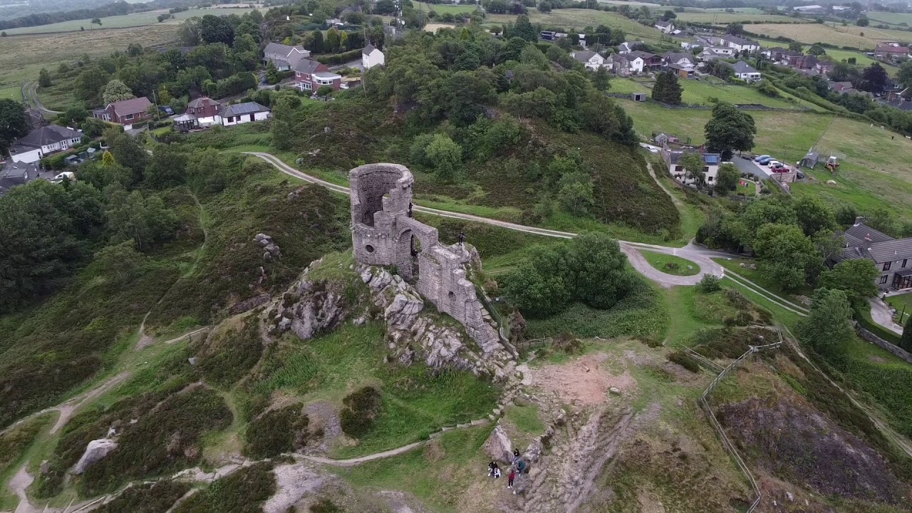Mow Cop from the air - YouTube