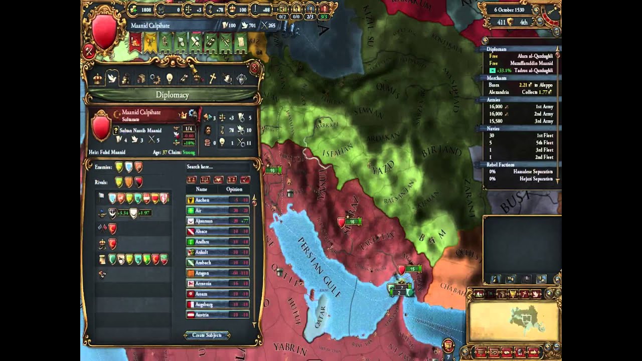 EU4 - Maanid Caliphate - Episode 7 - "Om nom nom" - YouTube