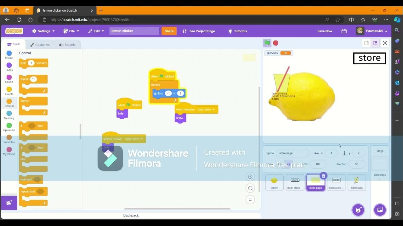 How to make a clicker game with a working shop in scratch (tutorial ...