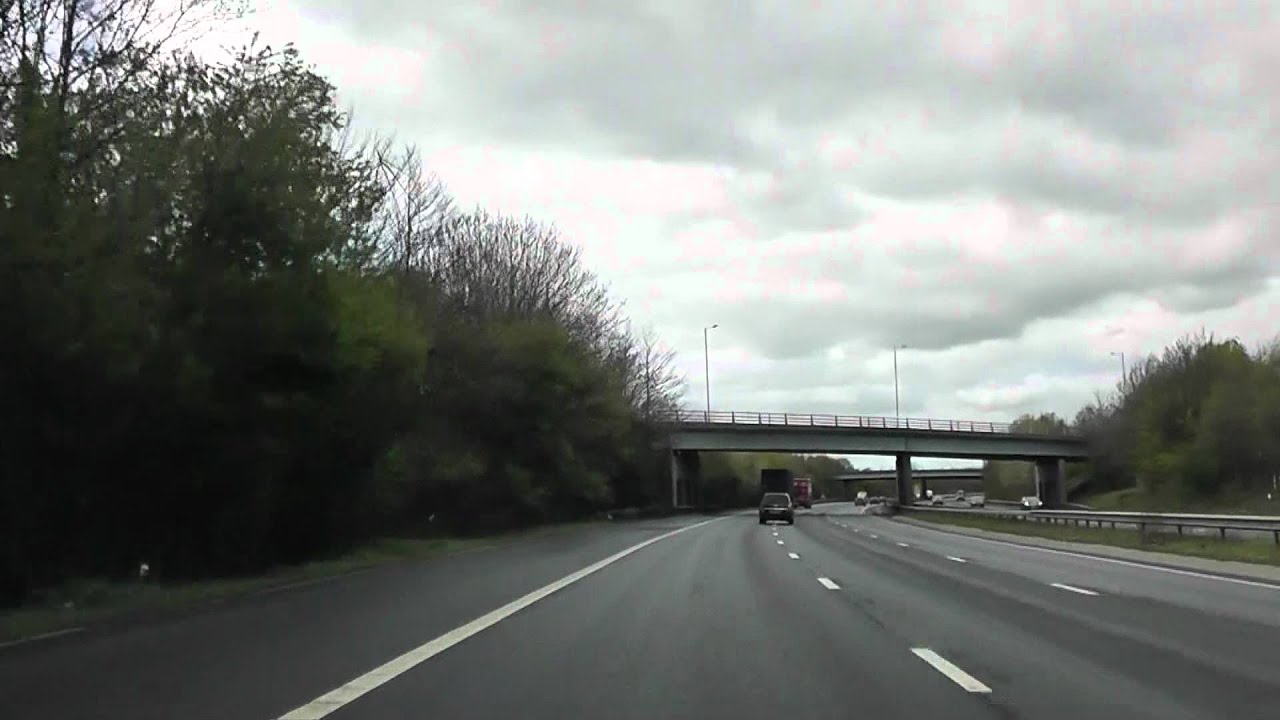 Driving On The M57 Motorway From J1 To J6 Fazakerley, Merseyside ...