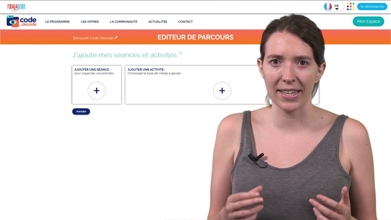 CodeDecode : MOOC - 11 Prendre en main l'éditeur de parcours - YouTube
