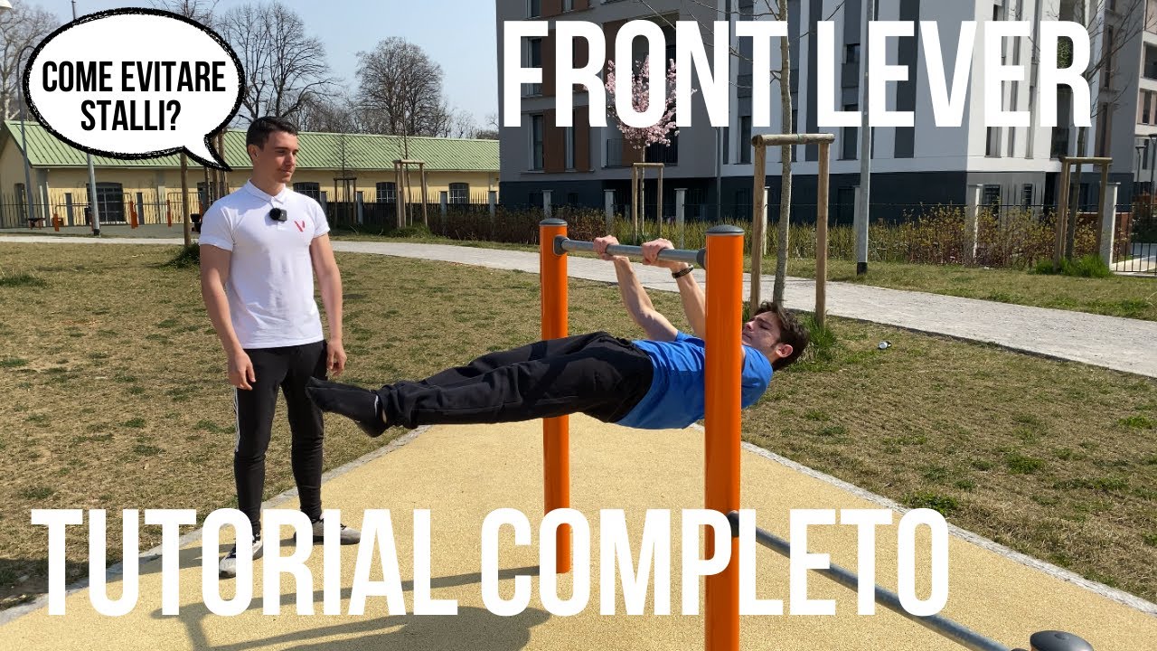 Tutorial COMPLETO sul FRONT LEVER - YouTube