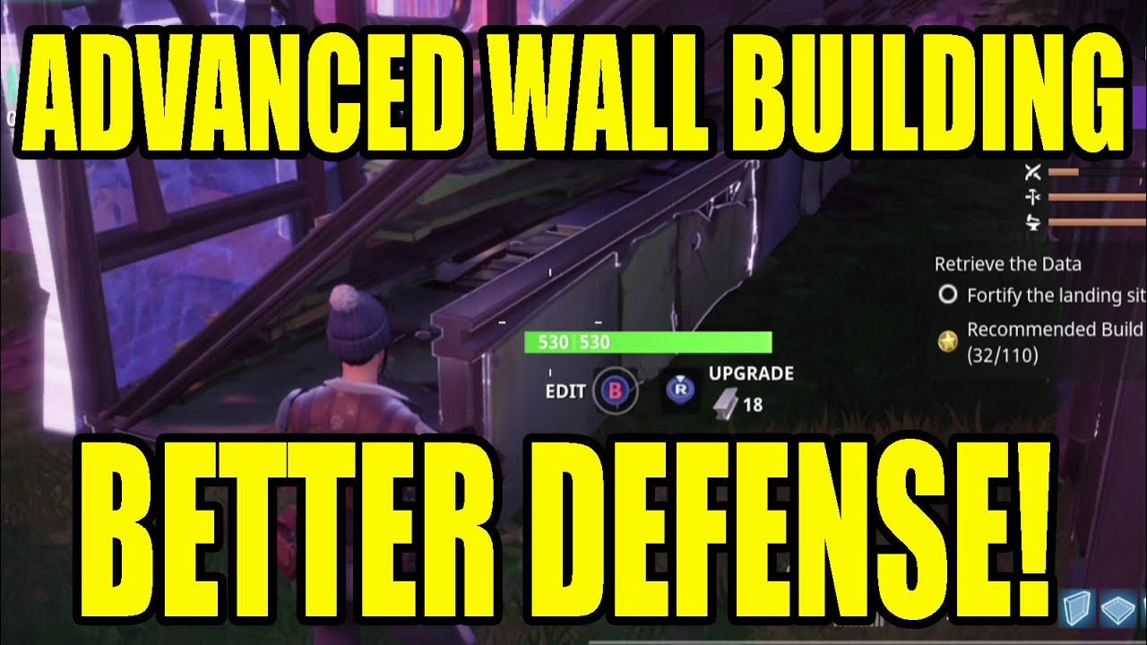 FORTNITE - BETTER WALL DEFENSE - Advanced Building Techniques - YouTube