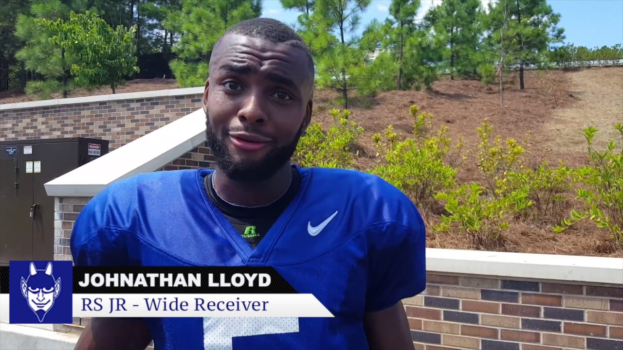 Duke Football Practice Interview JOHNATHAN LLOYD - YouTube