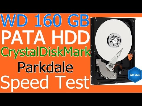 Western Digital 160GB WD1600AAJB-00J3A0 PATA IDE HDD Speed Test with CrystalDiskMark & ParkdalEp.167