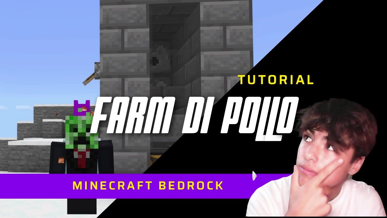 TUTORIAL - FARM DI POLLI!! Minecraft Bedrock 1.17+ (Automatica) - YouTube