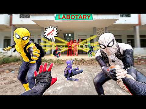 6 Spider-Man Bros Saw ZOMBIES in Abandoned LABORATORY ?? ( Secret Experiment Story POV )
