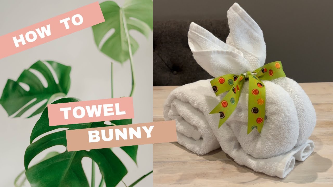How To Towel Art. Make a bunny from a towel. - YouTube