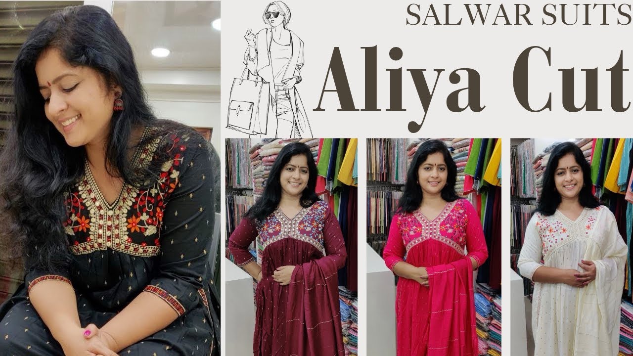 Aliya Cut Designer Party Wear Salwar Suits In Nyra Cut Style ...