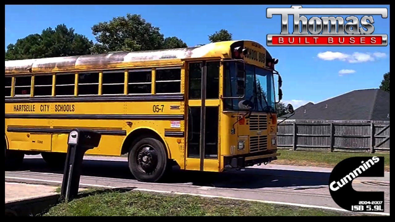 2005 Thomas EF School Bus - Passing By [Bus #0507] - YouTube