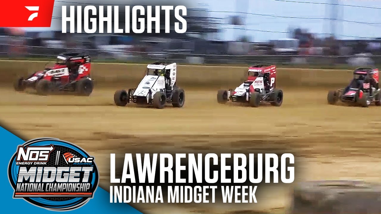 USAC Indiana Midget Week at Lawrenceburg Speedway 6/5/24 | Highlights ...