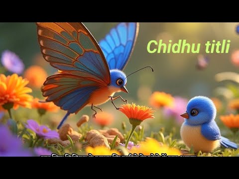 Chidhu titli | Story for kids | Moral story | Story time | Cartoon ...