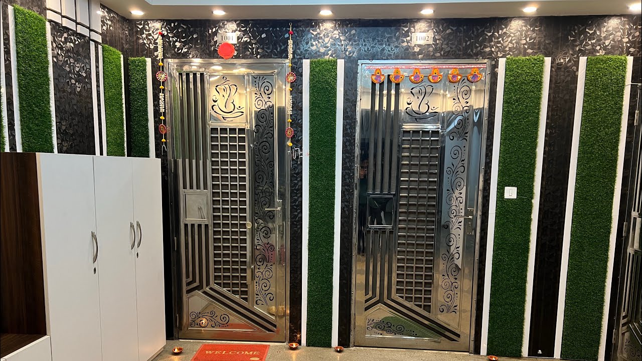 Home main gate decoration || Flat main gate outer decoration ram ji ke ...