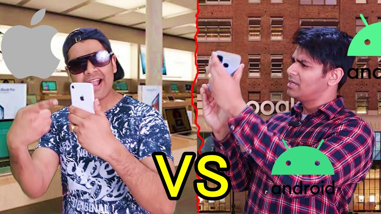 iPhone vs Android - Funny Battle - YouTube